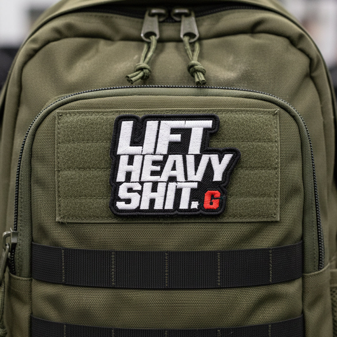 Lift Heavy Shit - GG Velcro Patch – Garage Gear - Fitness Equipment